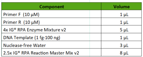 ig® Recombinase Polymerase Amplification (RPA) Kit v2